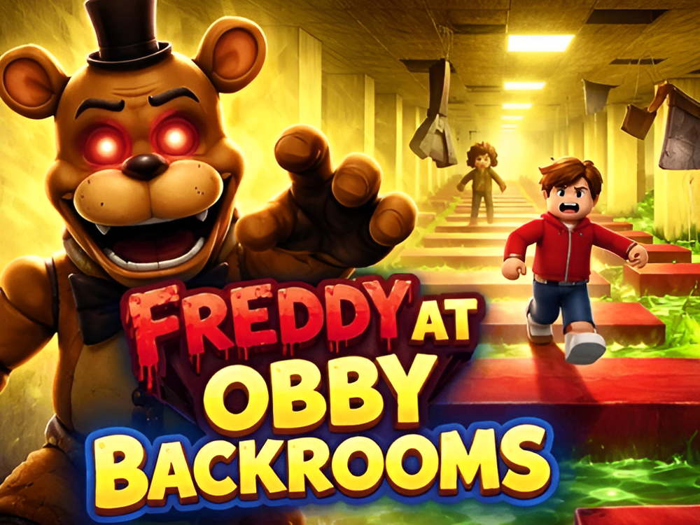 Freddy bei Obby Backrooms 🕹️ Online auf Sgames spielen