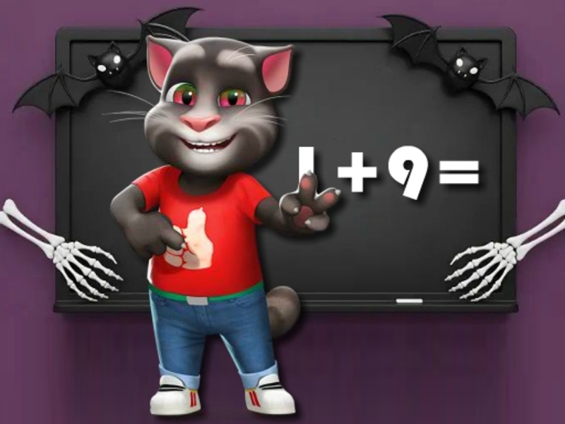 Halloween Tom Math Challenge 🕹️ Online auf Sgames spielen